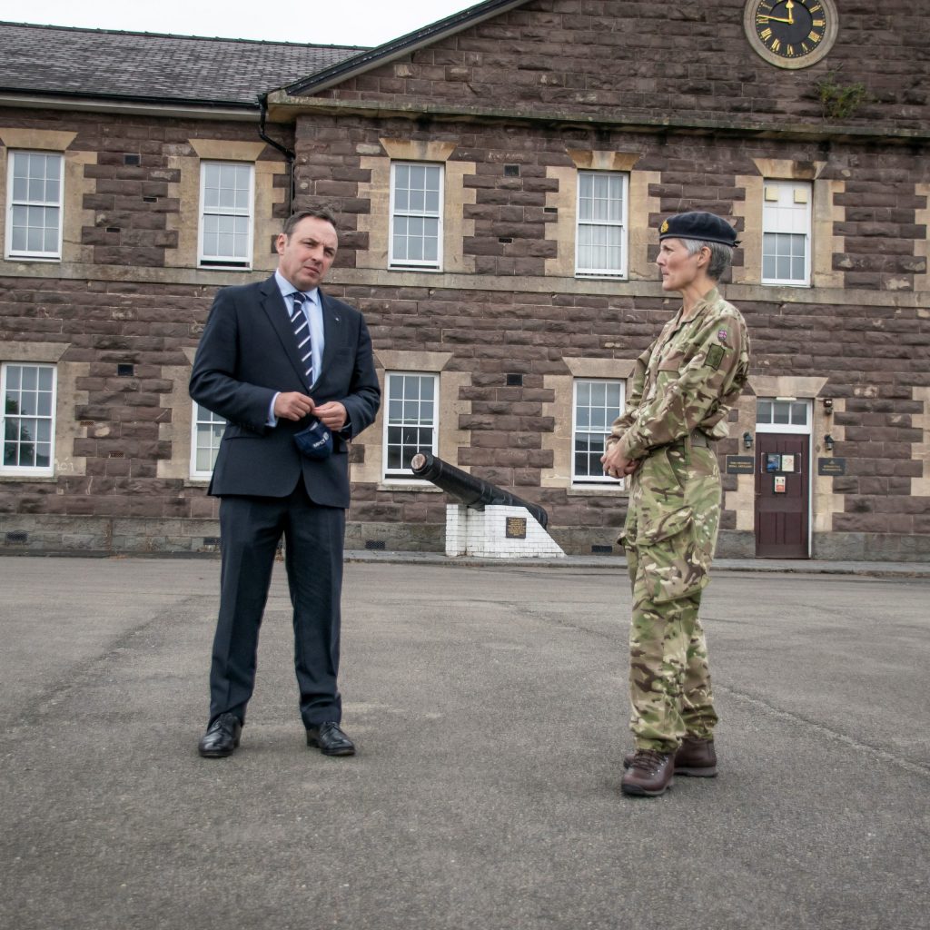 Maj Gen Sharon Nesmith GOC ARITC attends VIP visit at MPC Newport. - MPCT